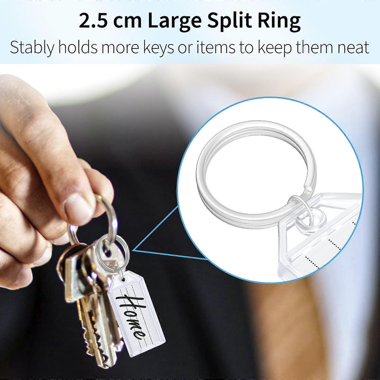 20 Pack 5cm Heavy Duty Plastic Labels with White Item Identifiers with ...