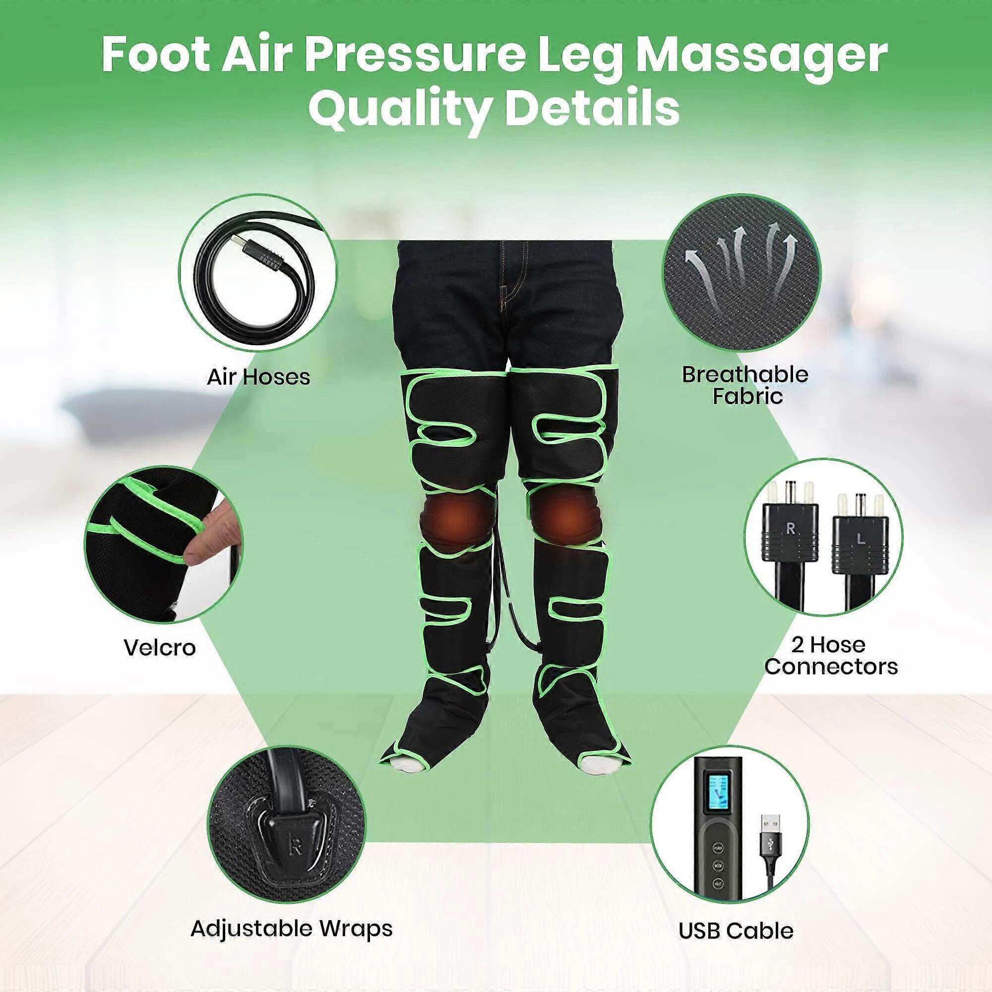 Foot Air Pressure Leg Massager Promotes Blood Circulation ,lymphatic ...