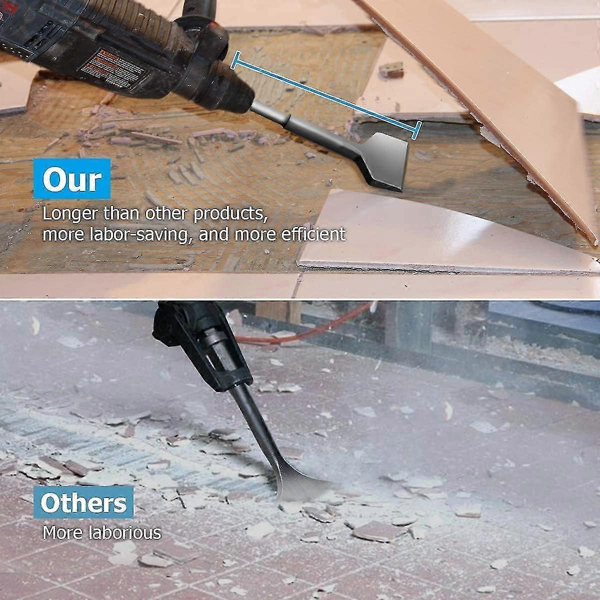 Angled Tile Chisel, Sds-plus Chisel, 15 Groove Chisel Flat Chisel For ...