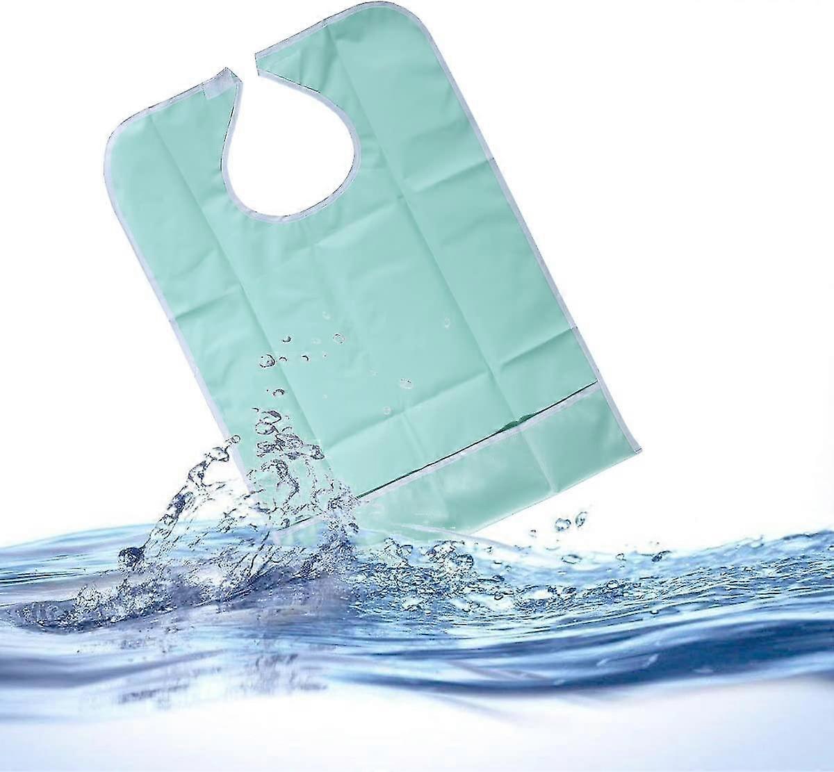 Waterproof Adult Bib Clothing Protector Elderly Disabled Aid Apron ...