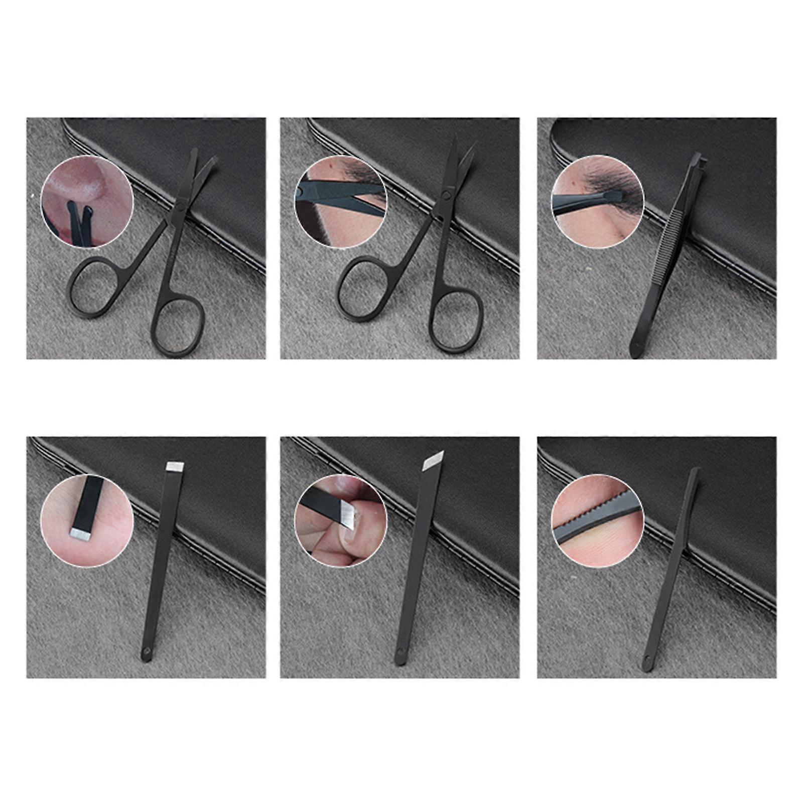 Fingernail Scissors Cuticle Remover Kit Manicure Nail Clippers Set ...