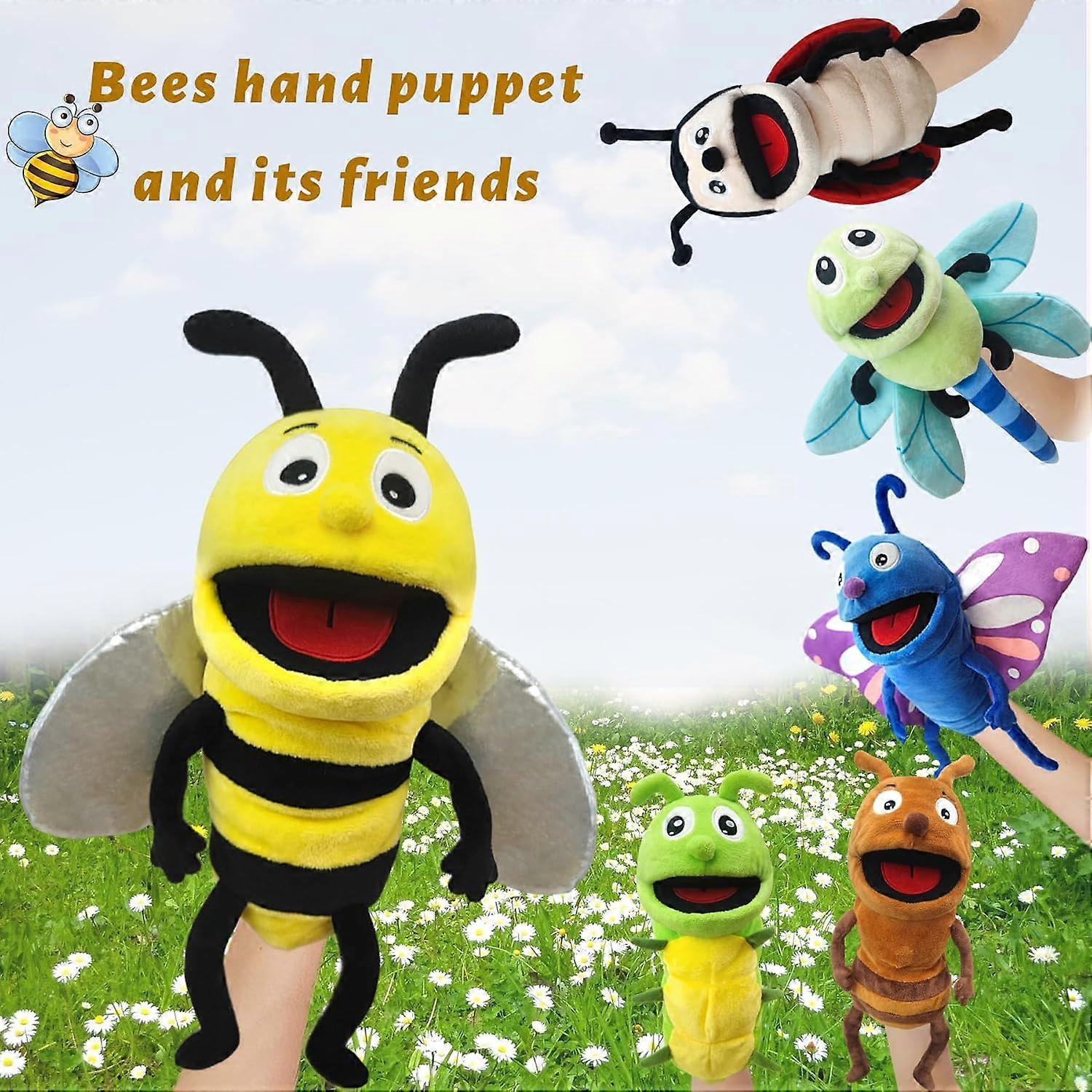 hand puppets bee puppet animal puppets 13",puppets for kids Insect ...