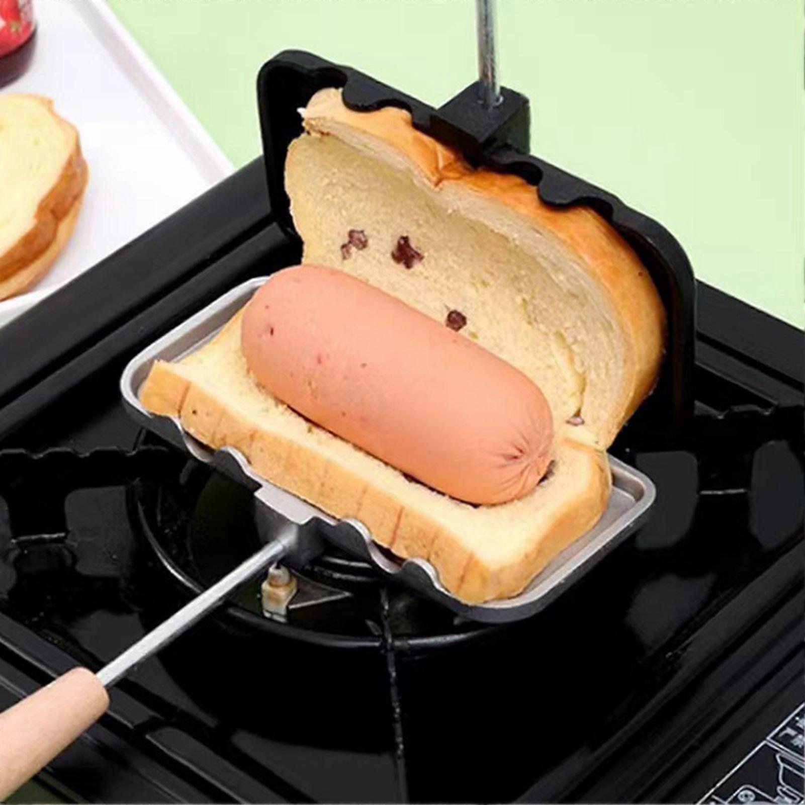 Sandwich Maker Nonstick Flip Grill Pan for Breakfast Hot Dog Toaster ...