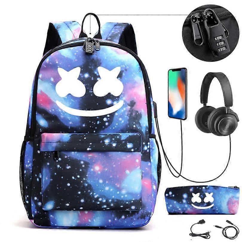 DJ Marshmello Backpack Kids School Bag Women Bagpack Teenagers ...