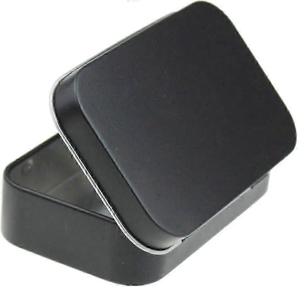 20 Pieces Rectangular Metal Empty Hinged Tins Containers Basic ...