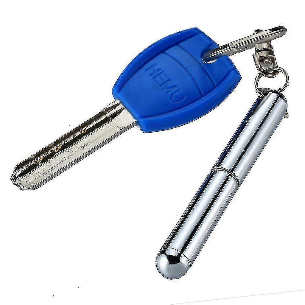 Mini Metal Key Ring Stainless Steel Telescopic Pen Keyring Telescoping ...