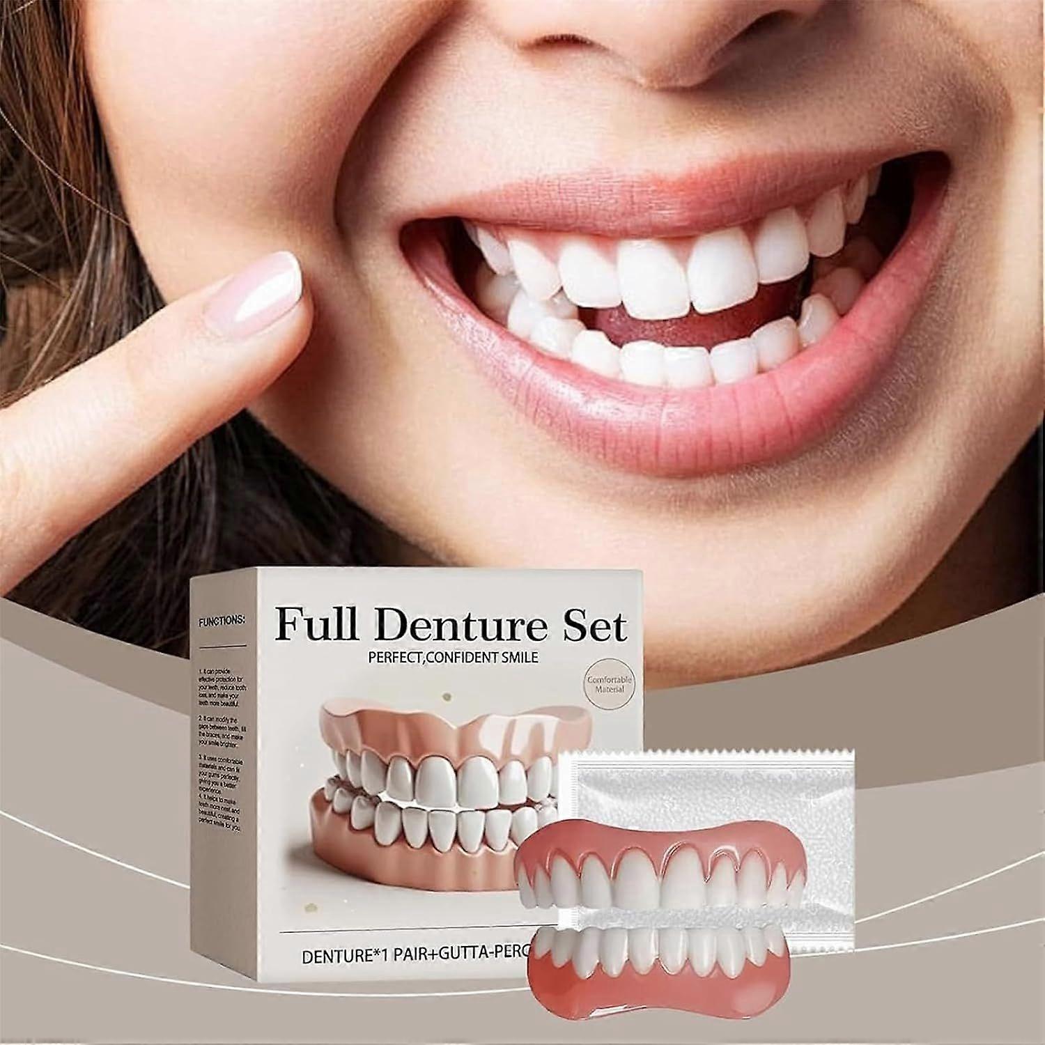 Advanced Full Denture Set, Silicone Reline Denture Set, Soft and ...