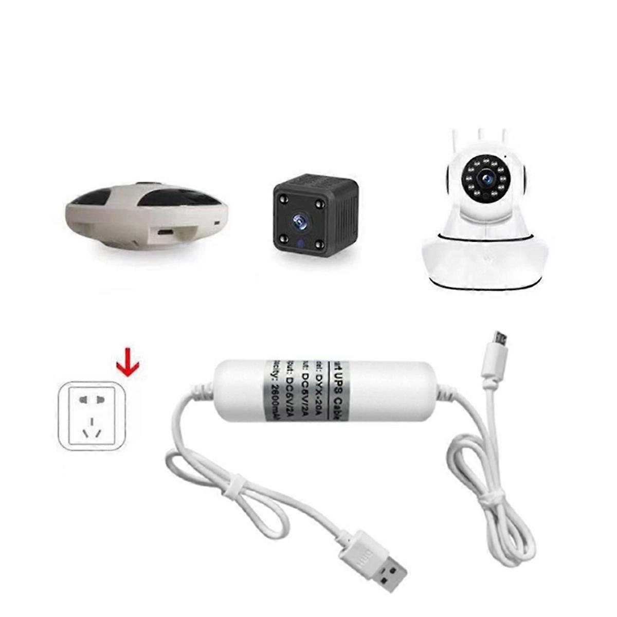 Mini UPS Battery Backup 5V Uninterruptible Power Built-in UPS Battery ...