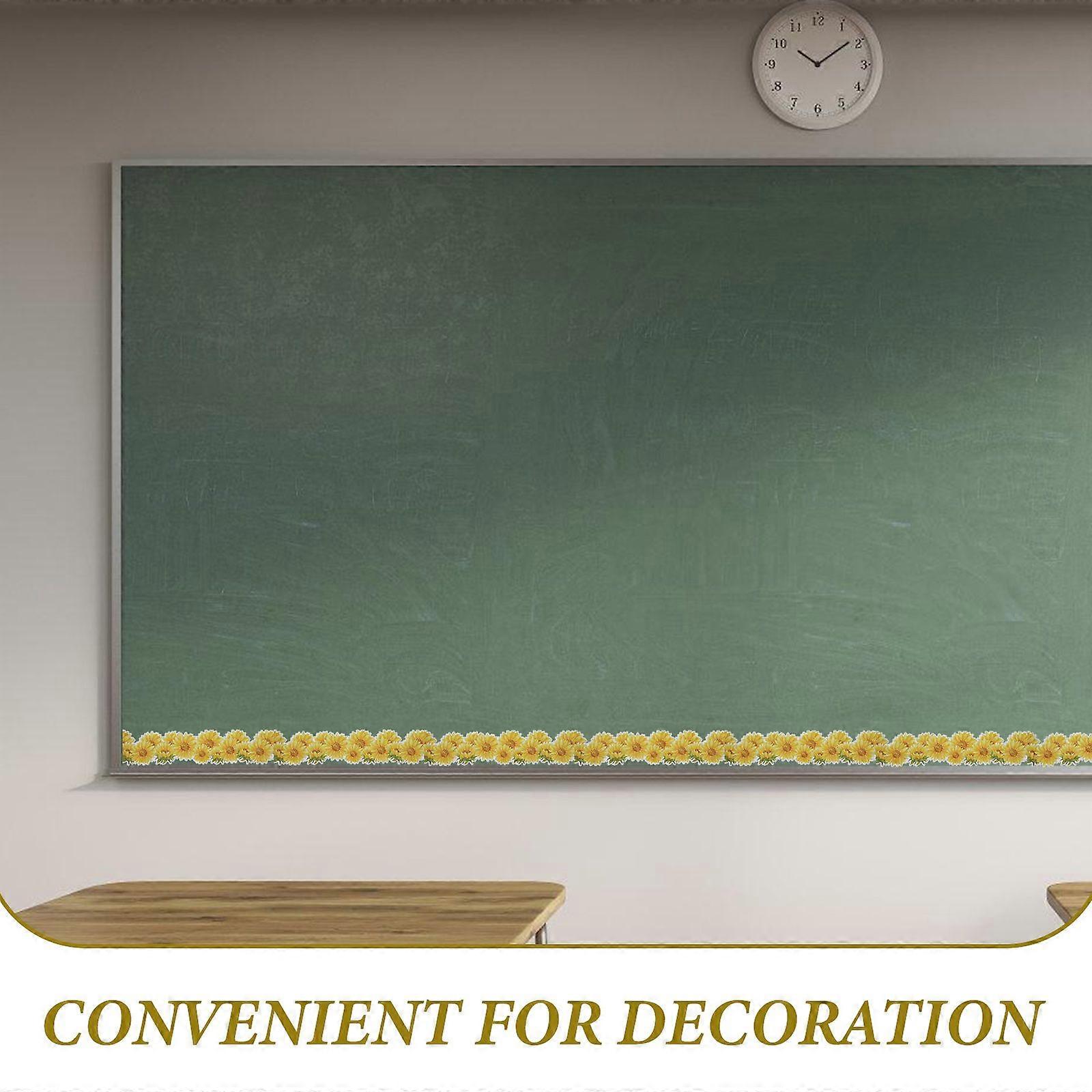 Tropical Bulletin Board Border Self Adhesive Tropical Leaves Flowers ...