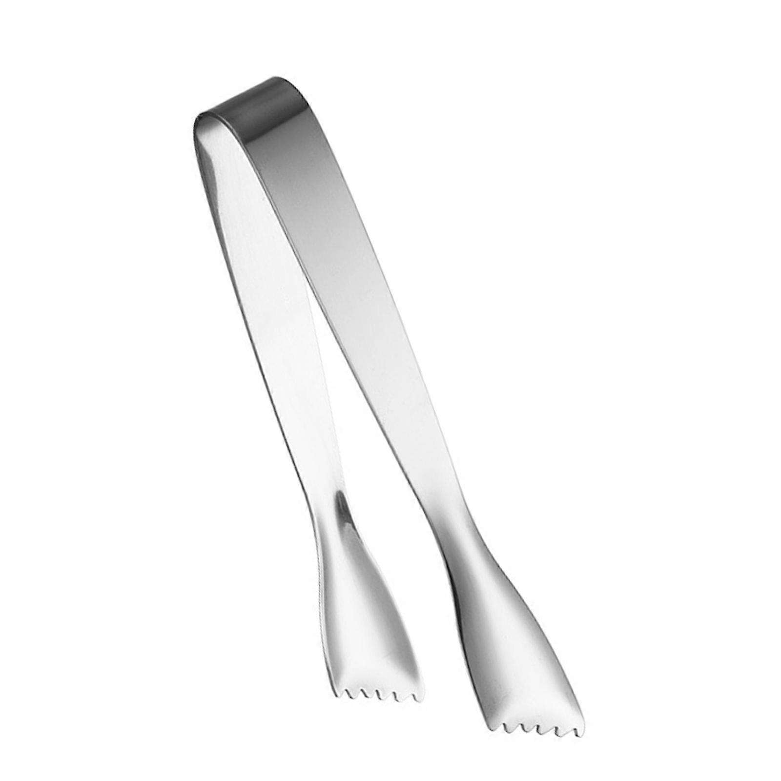 Nonslip Ice Cubes Tongs Ergonomic Handle Ice Clamp Practical Metal ...