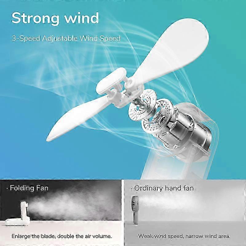 2026 Portable Fan Mini Handheld Fan USB 2000/4800mAh Recharge Hand Held ...