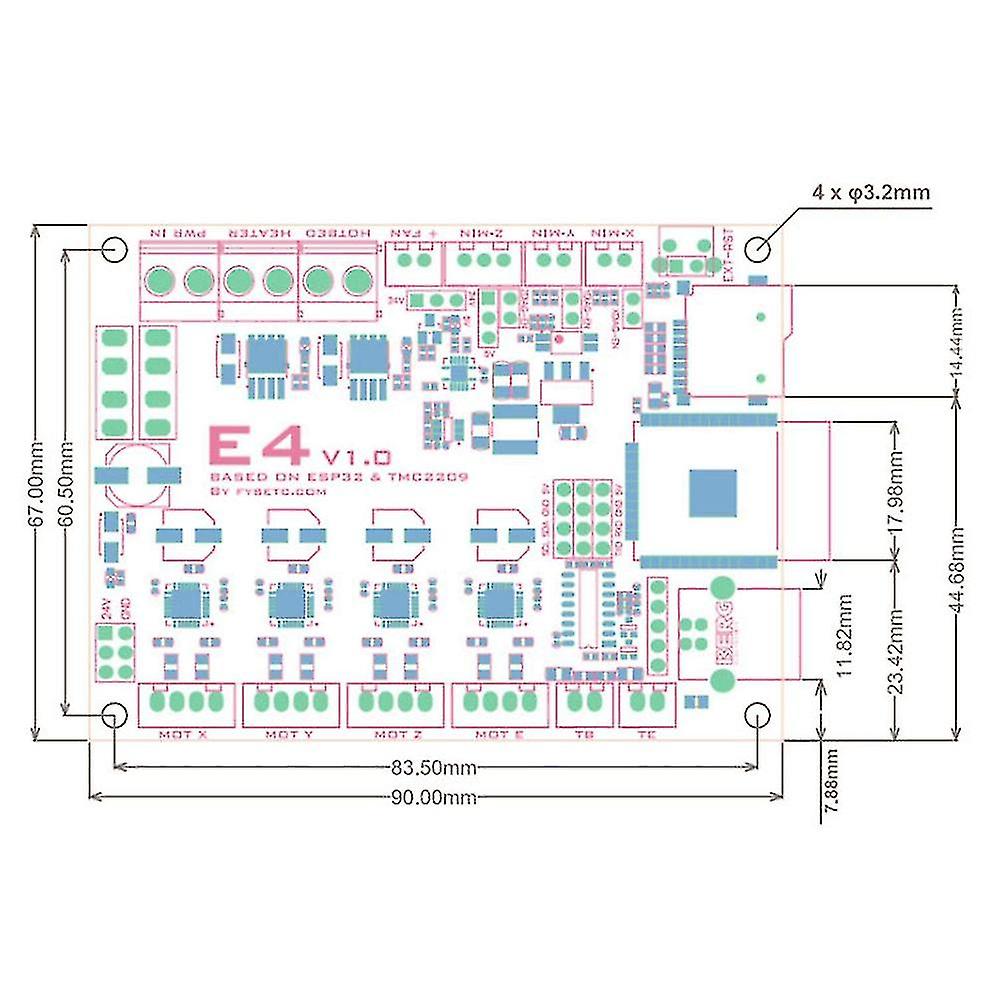 E4 V1.0 Esp32 Motherboard Control Board 3d Printer Motherboard ...