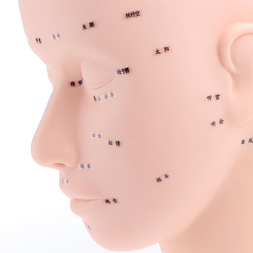 Soft Mannequin Training Head With Acupoints Eyelash Makeup Massage ...