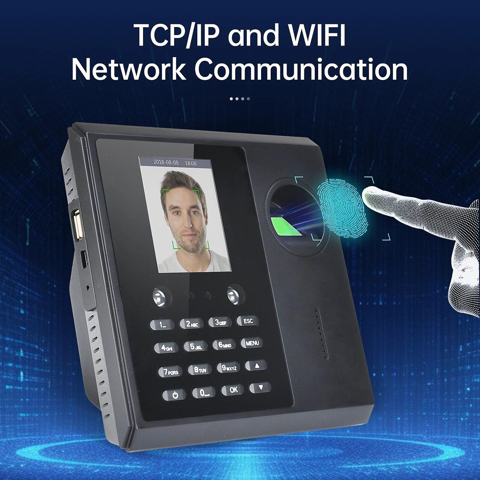 Biometric Time Clock Attendance Hine For Employees Support Fingerprint ...