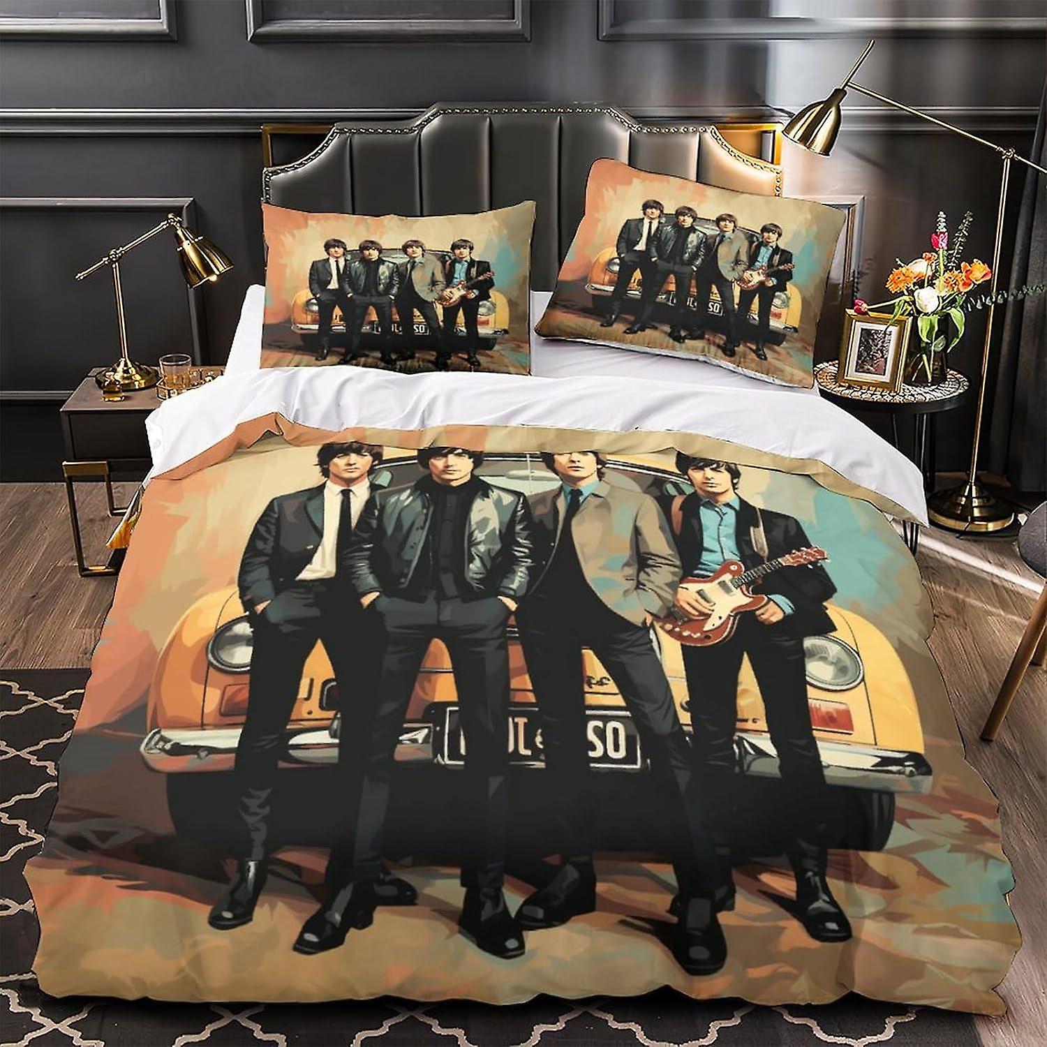 3D Printed The Beatles Duvet Cover Set Bedding Sets Rock Band Ultra ...