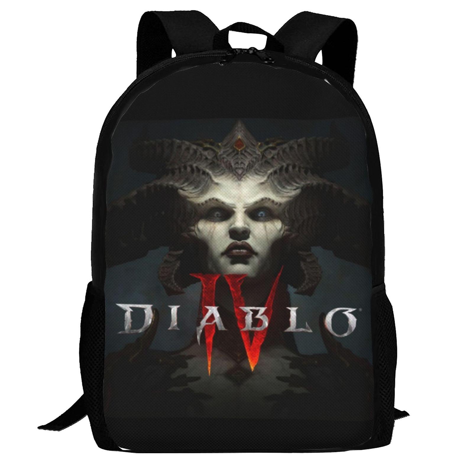 Diablo Iv Backpack,3d Print Laptop Backpack Lightweight Casual Daypack ...