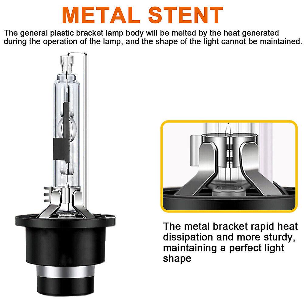 2x D2R Headlight Bulbs 35W 6000K White Replace HID Xenon Lamp ...