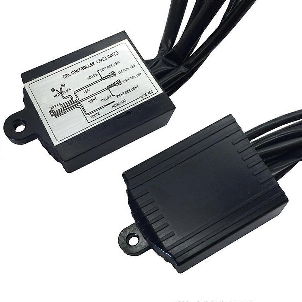 DRL Controller Car LED Daytime Running Light Relay Harness Dimmer On/Off 12V Fog Light ...