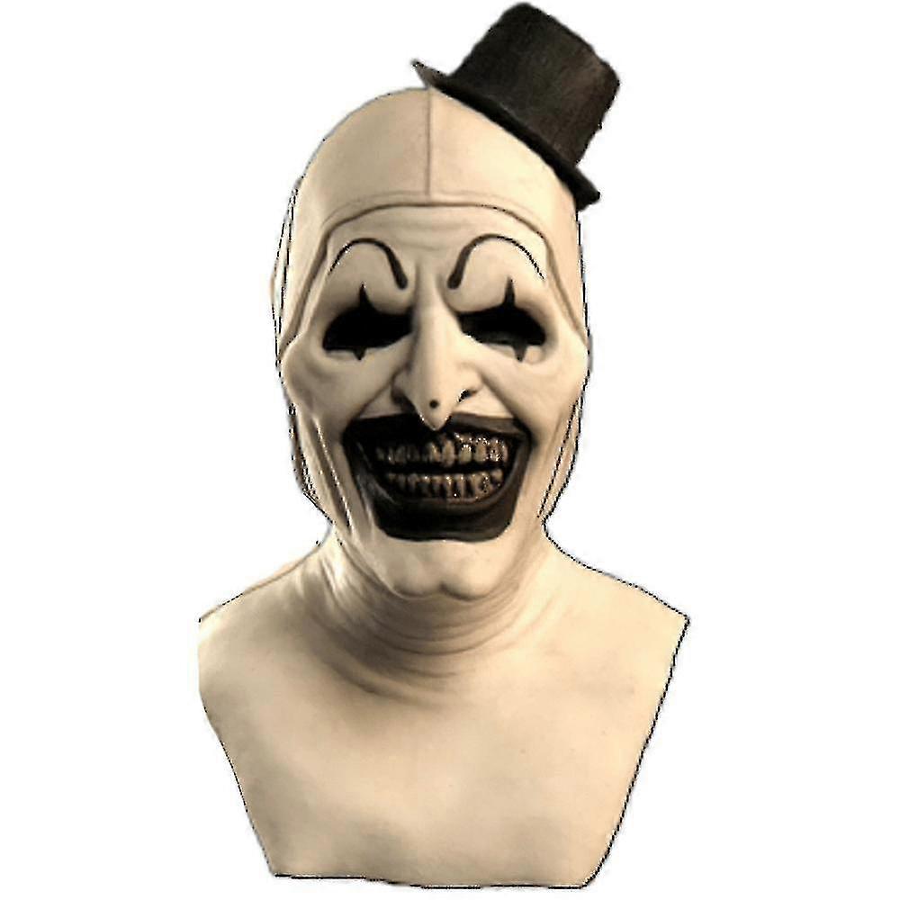 Terrifier 2 Art The Clown Mask Cosplay Costume Creepy Full Head Mask ...