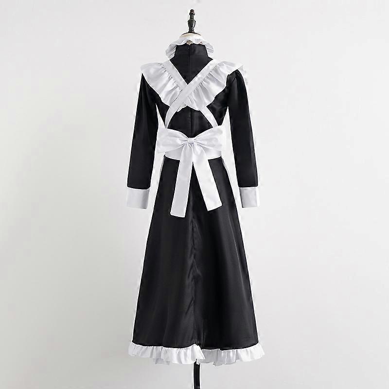 Classic Maid Cosplay Outfit Cute Long Dress Cosplay Costume British ...