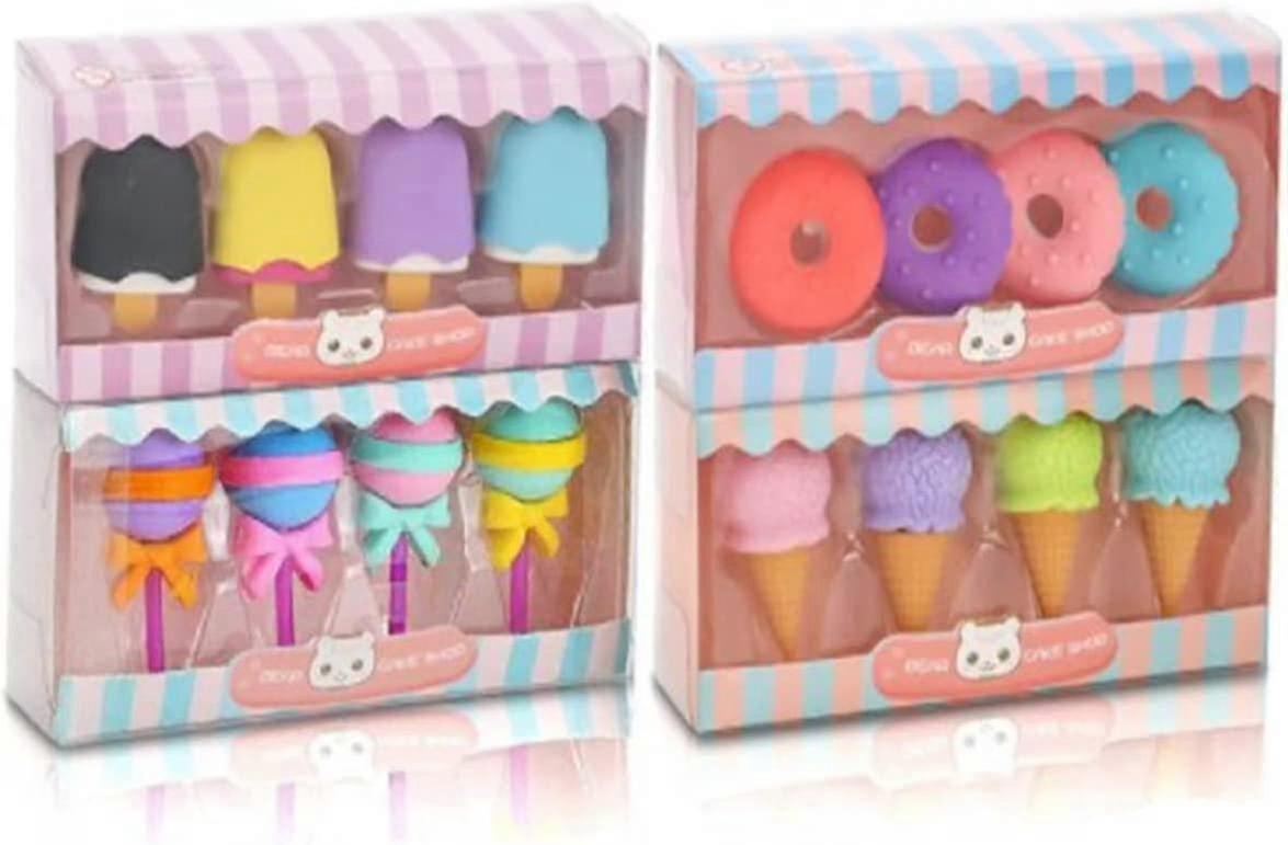 16 Pieces Erasers For Kids Novelty Erasers For Kids,ice-cream, Cake ...