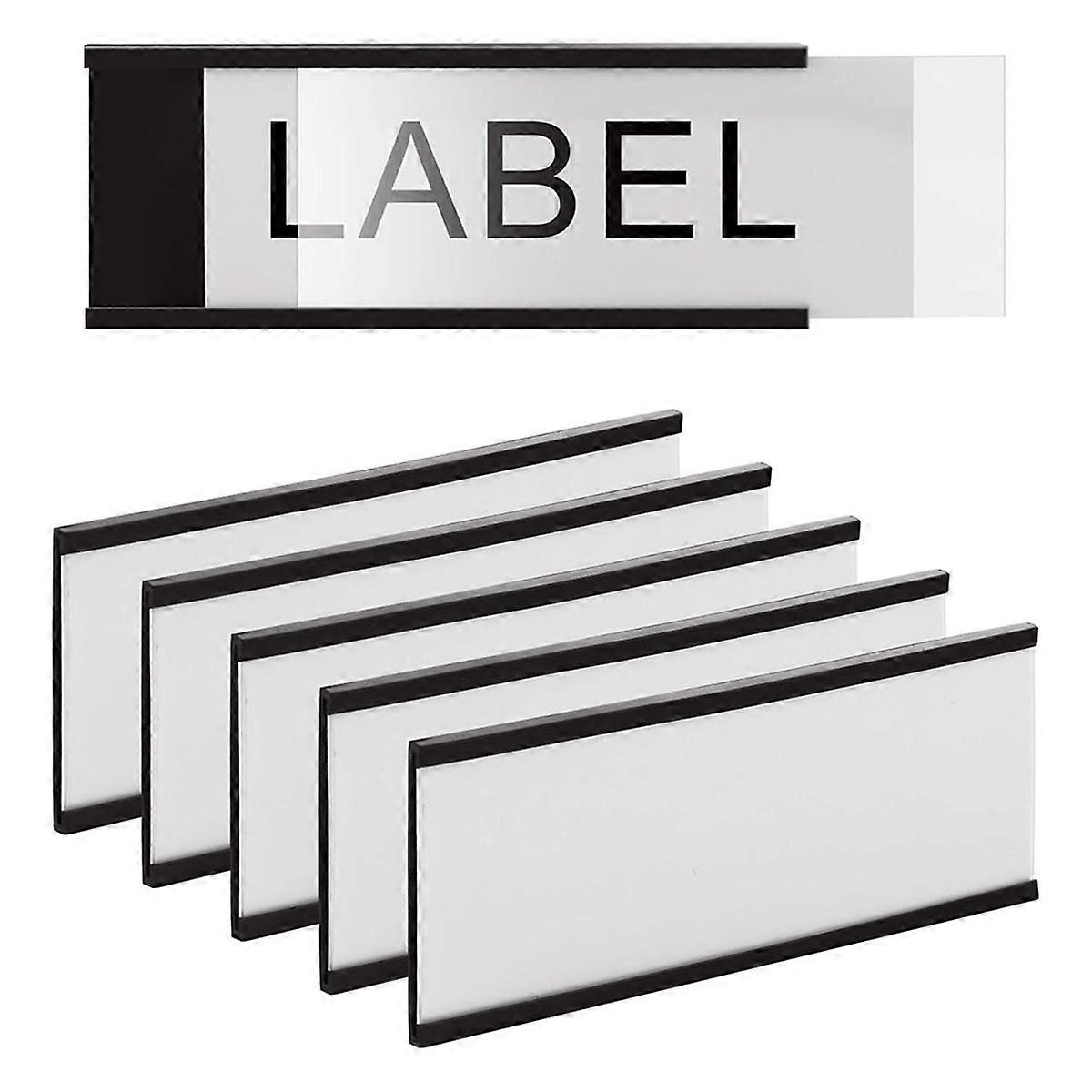 40Pack Magnetic C Channel Label Holders for Metal Racks and Shelves ...