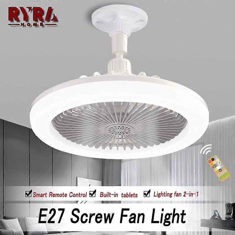 30W Ceiling Fan E27 With Led Light And Remote Control 360 Rotation ...
