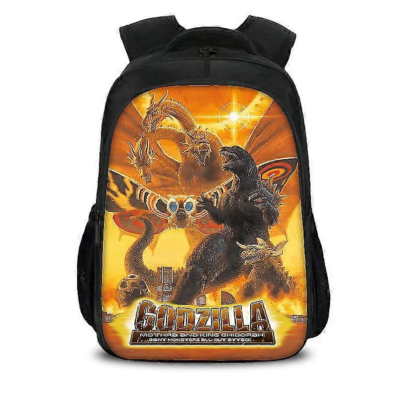 Godzilla Dinosaur Monster School Bag Shoulder Computer Backpack Large ...