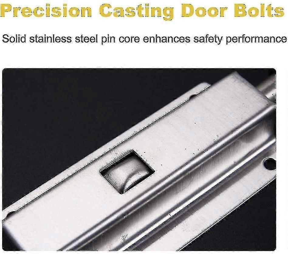 4 Piece Spring Loaded Automatic Sliding Latch, 2 Inch Stainless Steel ...