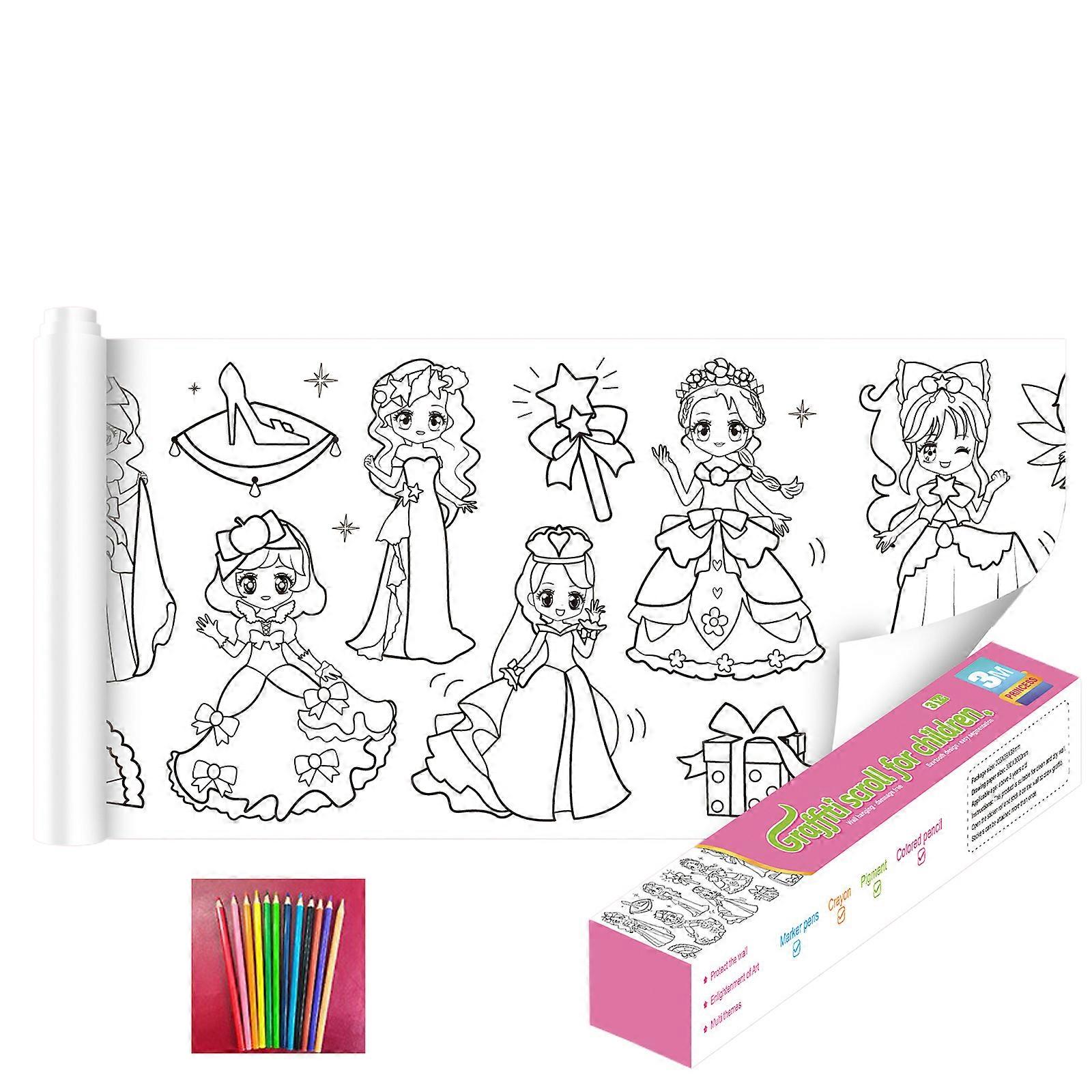 Childrens Drawing Roll Paper for Kids, Children Drawing Roll, Sticky ...