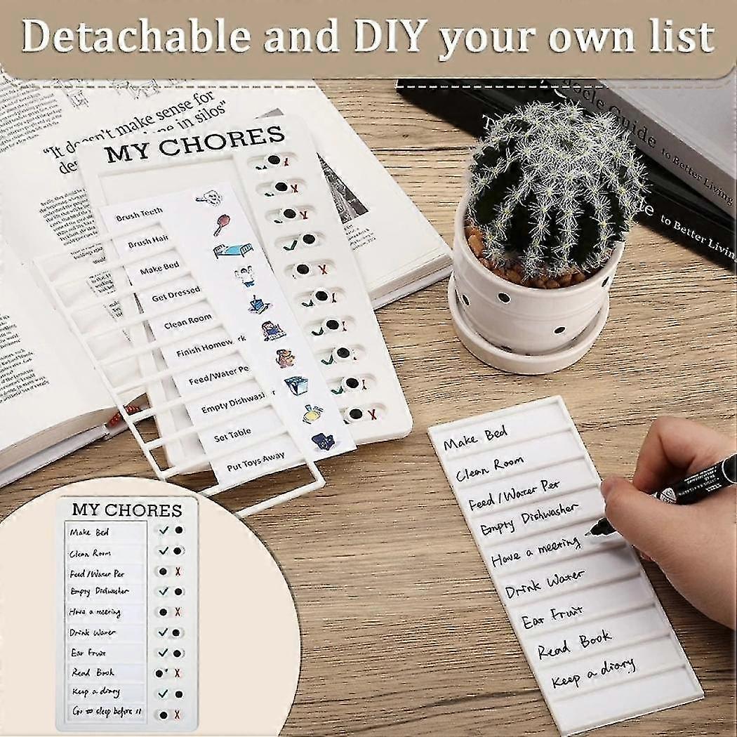 Portable Rv Checklist Memo Plastic Board Detachable Reusable | Fruugo UK