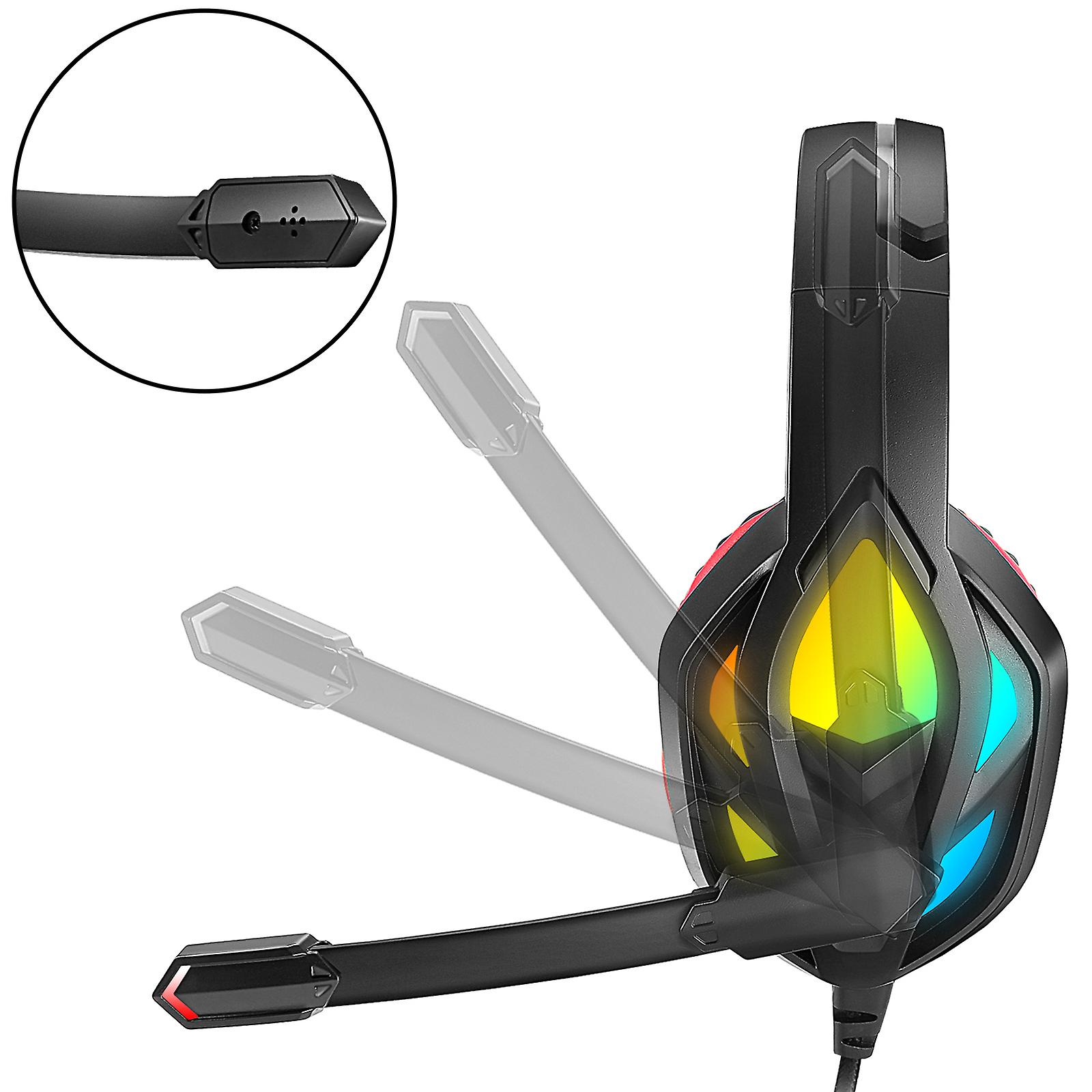 Gaming Headset Pc H100 With Microphone For Ps5 Xbox One Pc (red ...