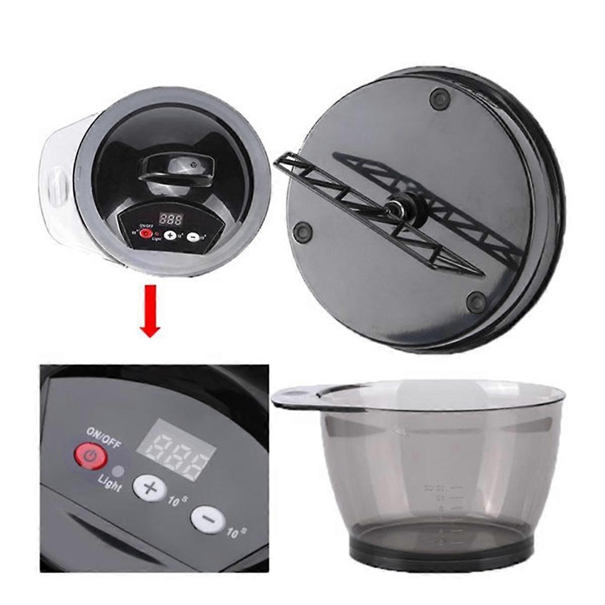 Electric Hair Coloring Bowl DIY Hair Color Wax Stirrer Tool Plastic ...