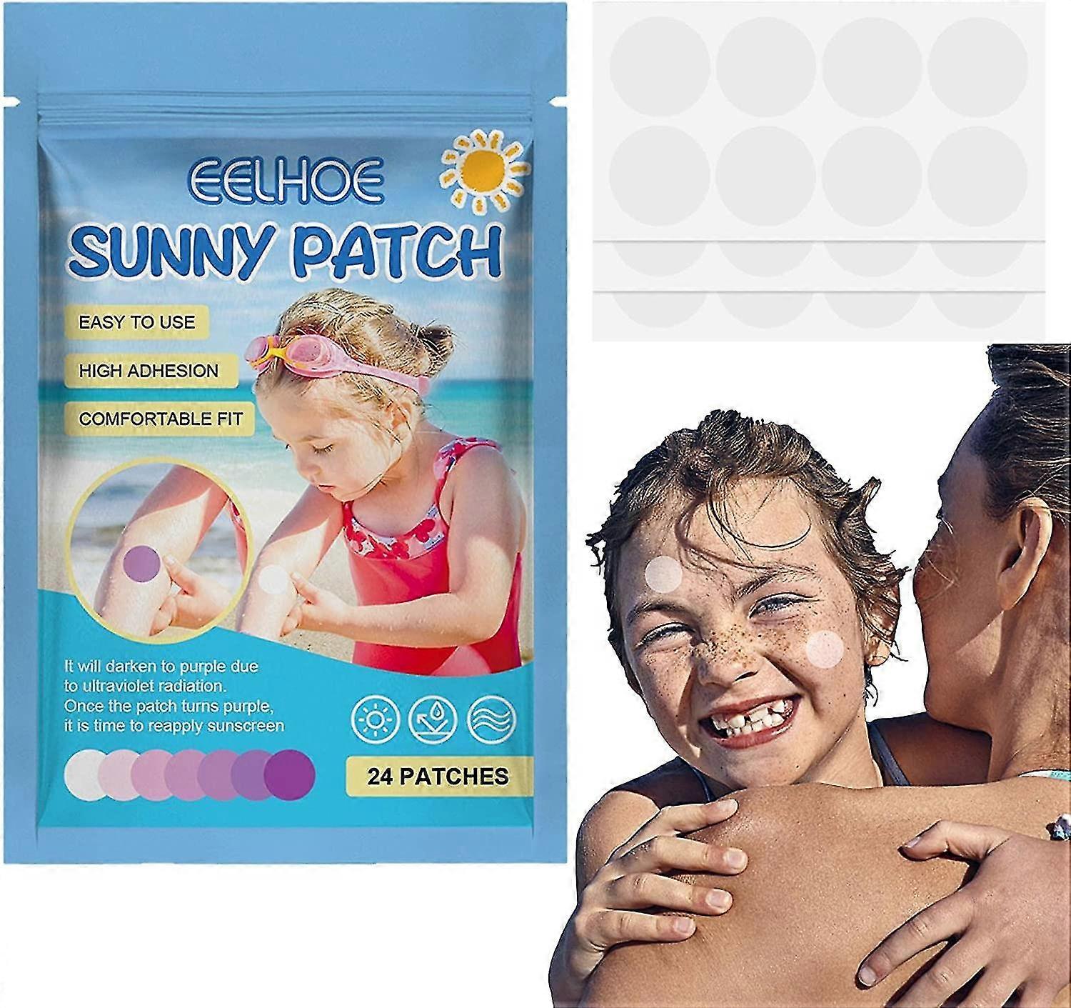 Uv Sun Screen Patches, Uv Detection Patches For Kids And Adults, 24 ...