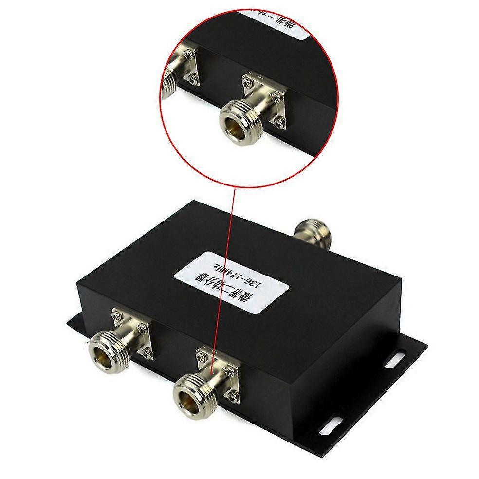 2 Way Vhf 136-174mhz Antenna Power Divider Splitter For Radio Repeater ...