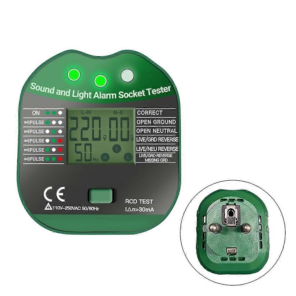 Upgraded Socket Tester Circuit Testers RcdPlug Tester Mains Outlet ...