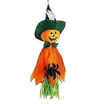 3 pcs Halloween Decoration Hanging Ghost, Pumpkin Ghost Straw Windsock ...