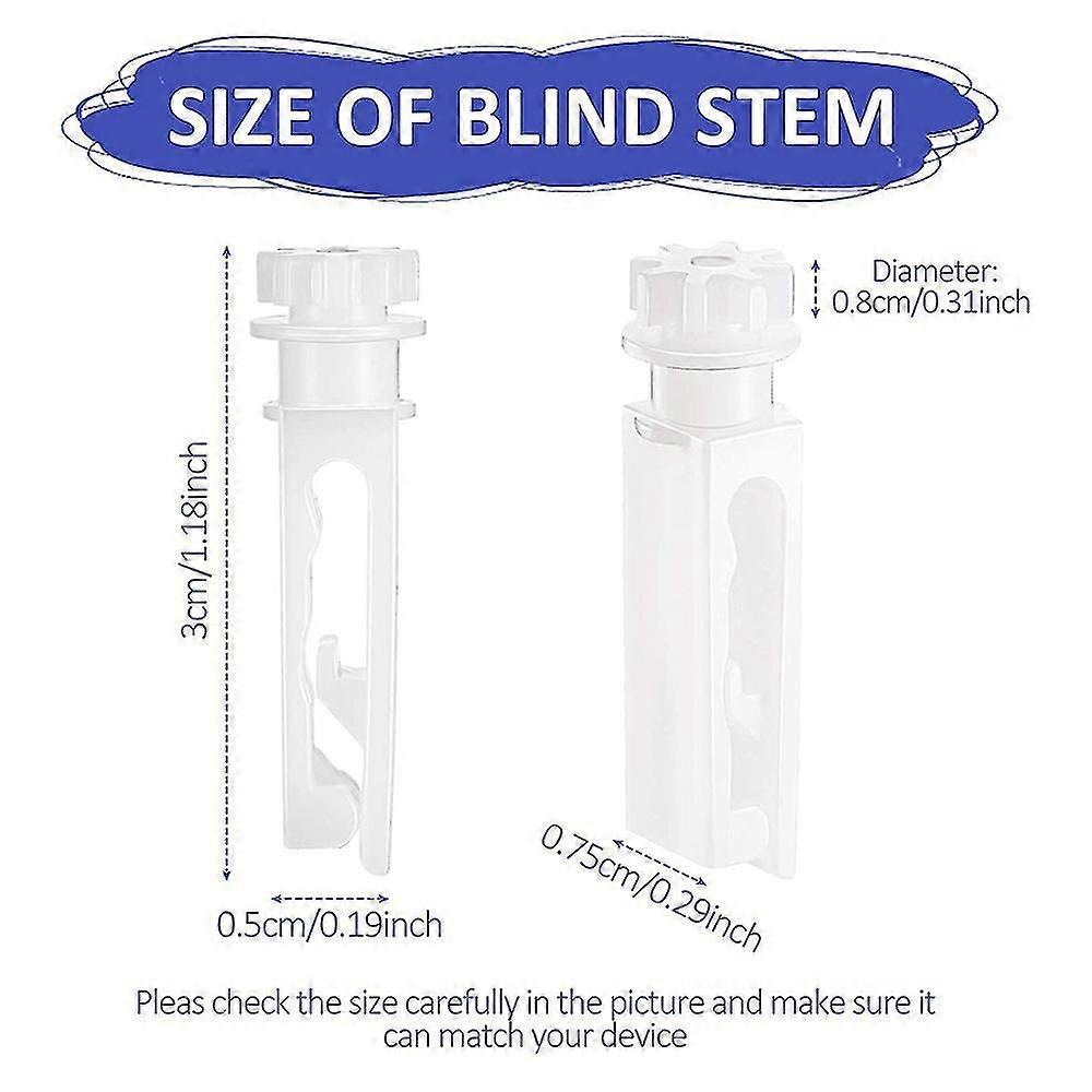 30Pcs Vertical Blind Replacement White Stems for Vertical Blind ...