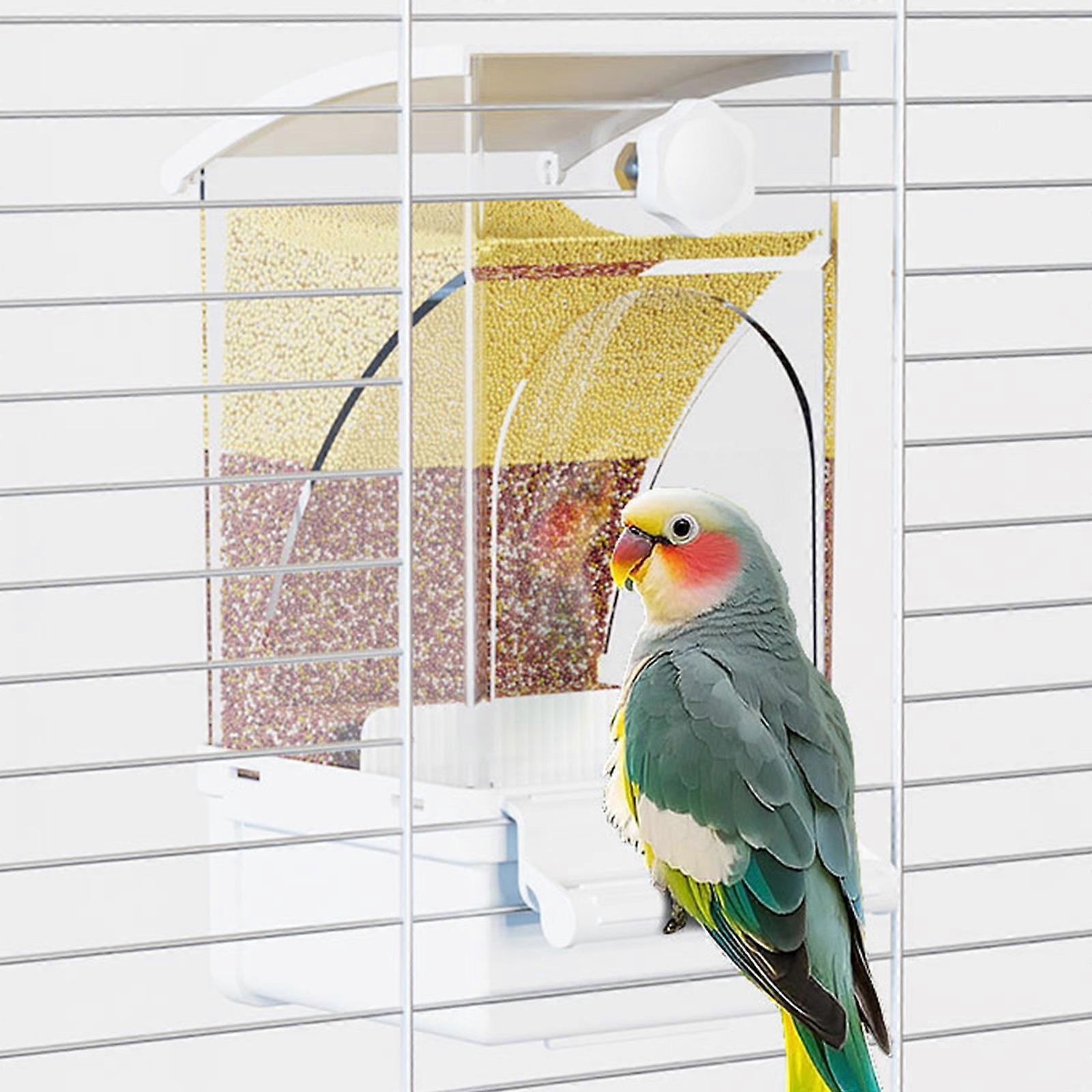 Automatic Cage Bird Feeder With Seed Separation And Anti Scatter Design ...