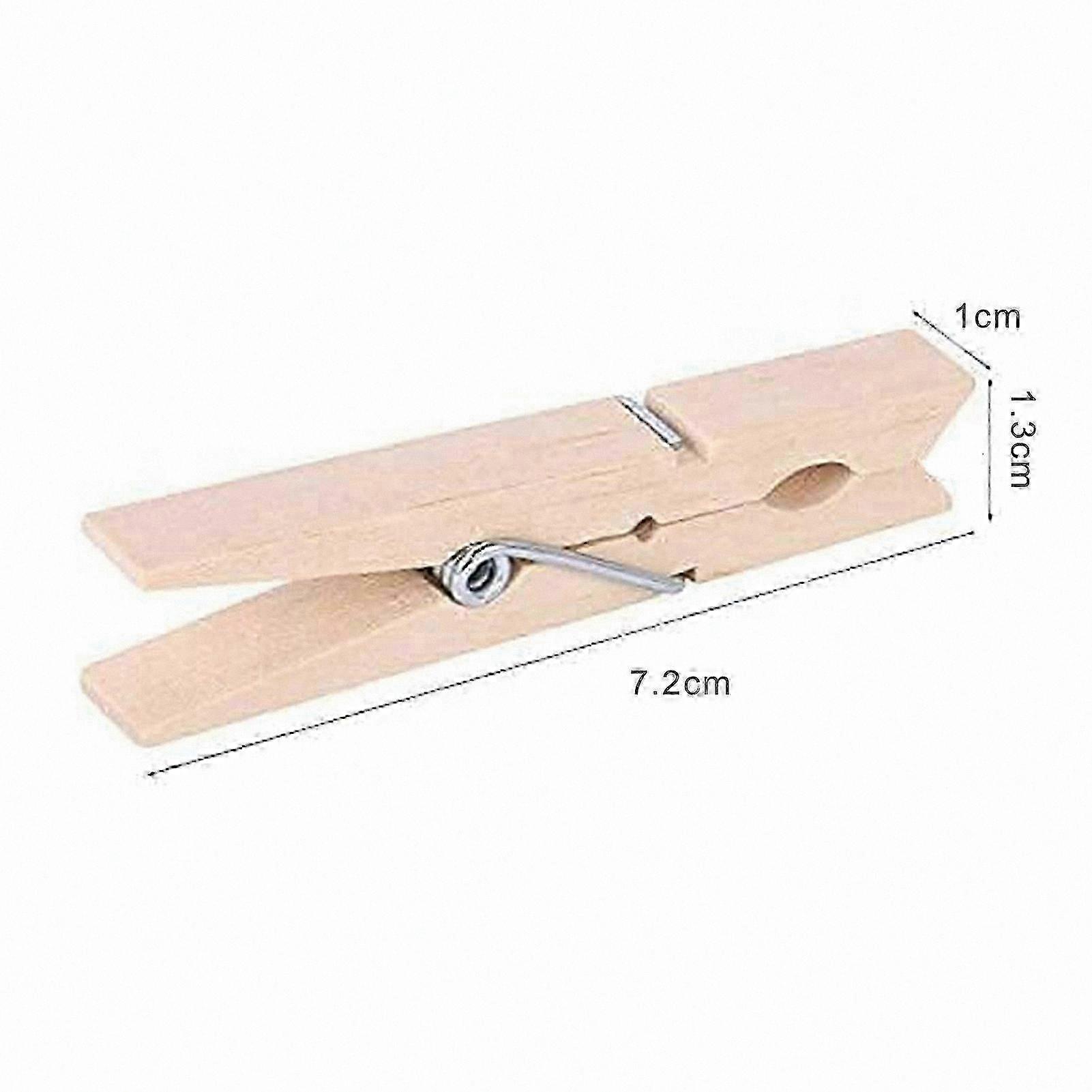 50 Vibrant Wooden Clips for Crafts, Art Projects, and Photo Displays ...