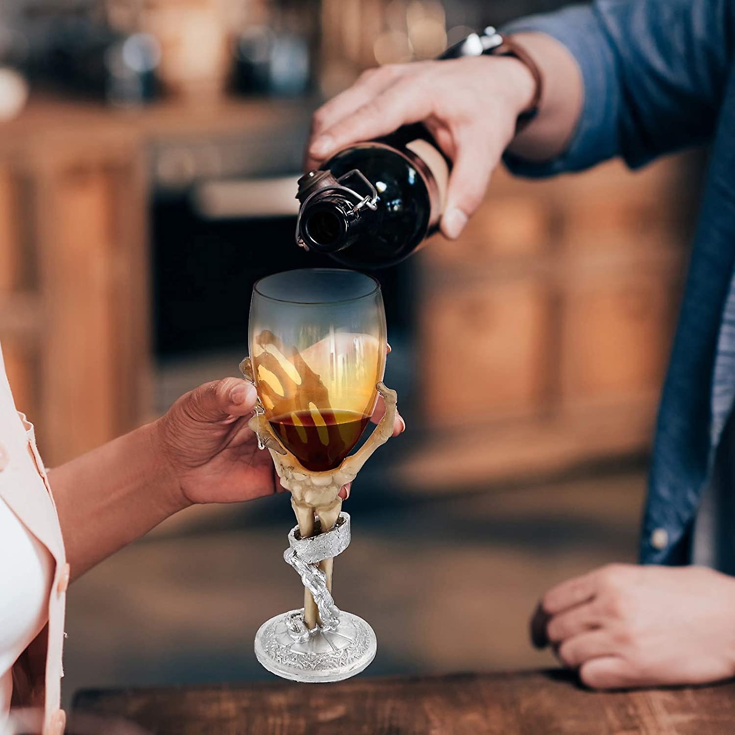 Skeletal Hand Wine Goblet Vintage Skull Bones Armor Cup Royal Orcskull ...