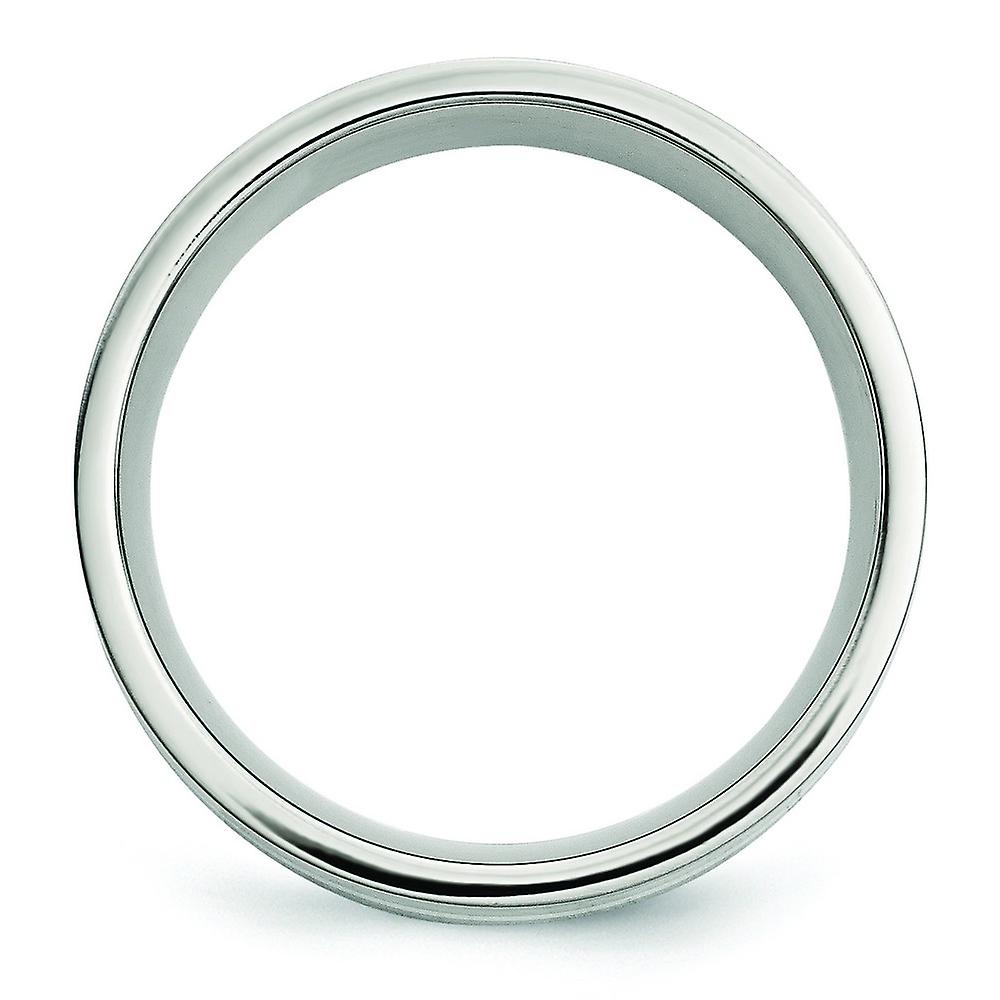 Stainless Steel 925 Sterling Silver Flat Band Engravable Inlay Flat 8mm ...