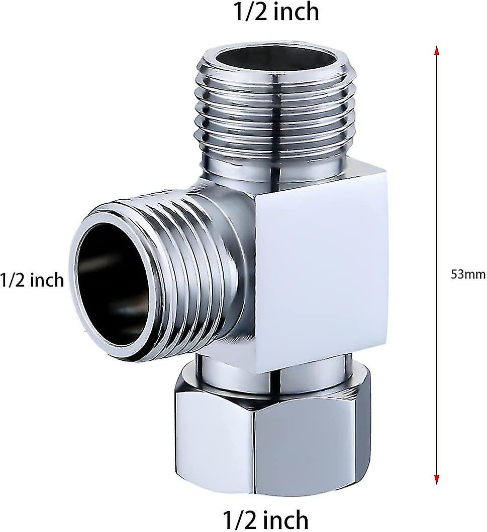1/2 Inch Three-way Brass Diverter Chrome-plated, Three-way Connector ...
