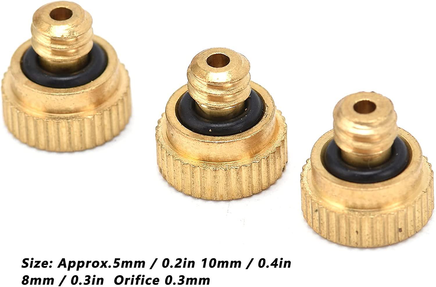 Spray Misting Nozzles, Unc1024 Brass Atomizing Nozzle 20pcs Mini Size ...