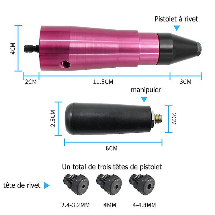 Electric Rivet Gun Head Pull Rivet Gun Core Automatic Rivet Gun Pull