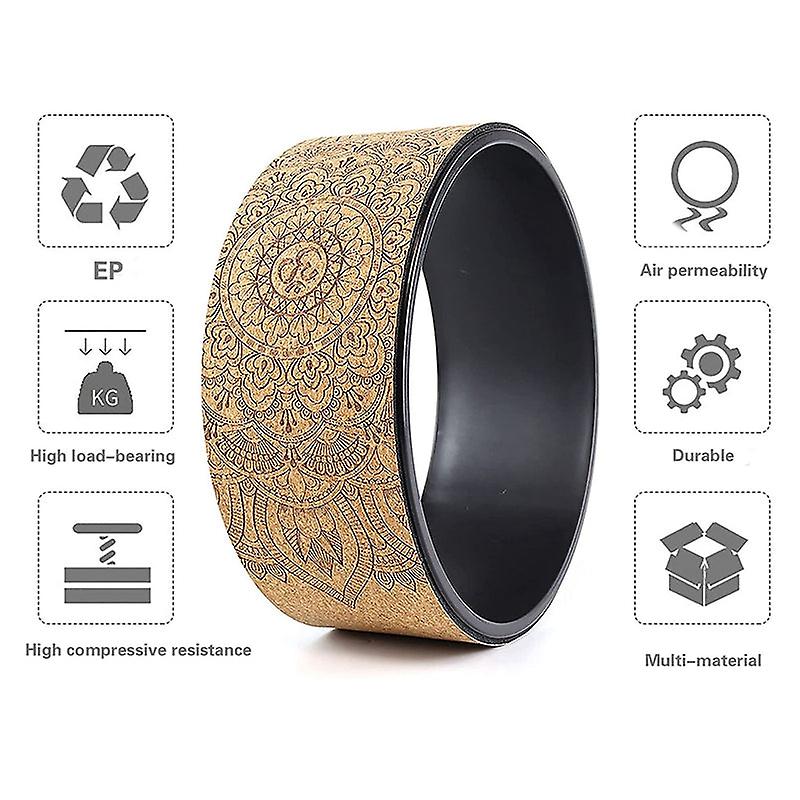 Yoga Wheel Roller Back Roller For Back Pain Relief For Dharma Yoga Pose ...