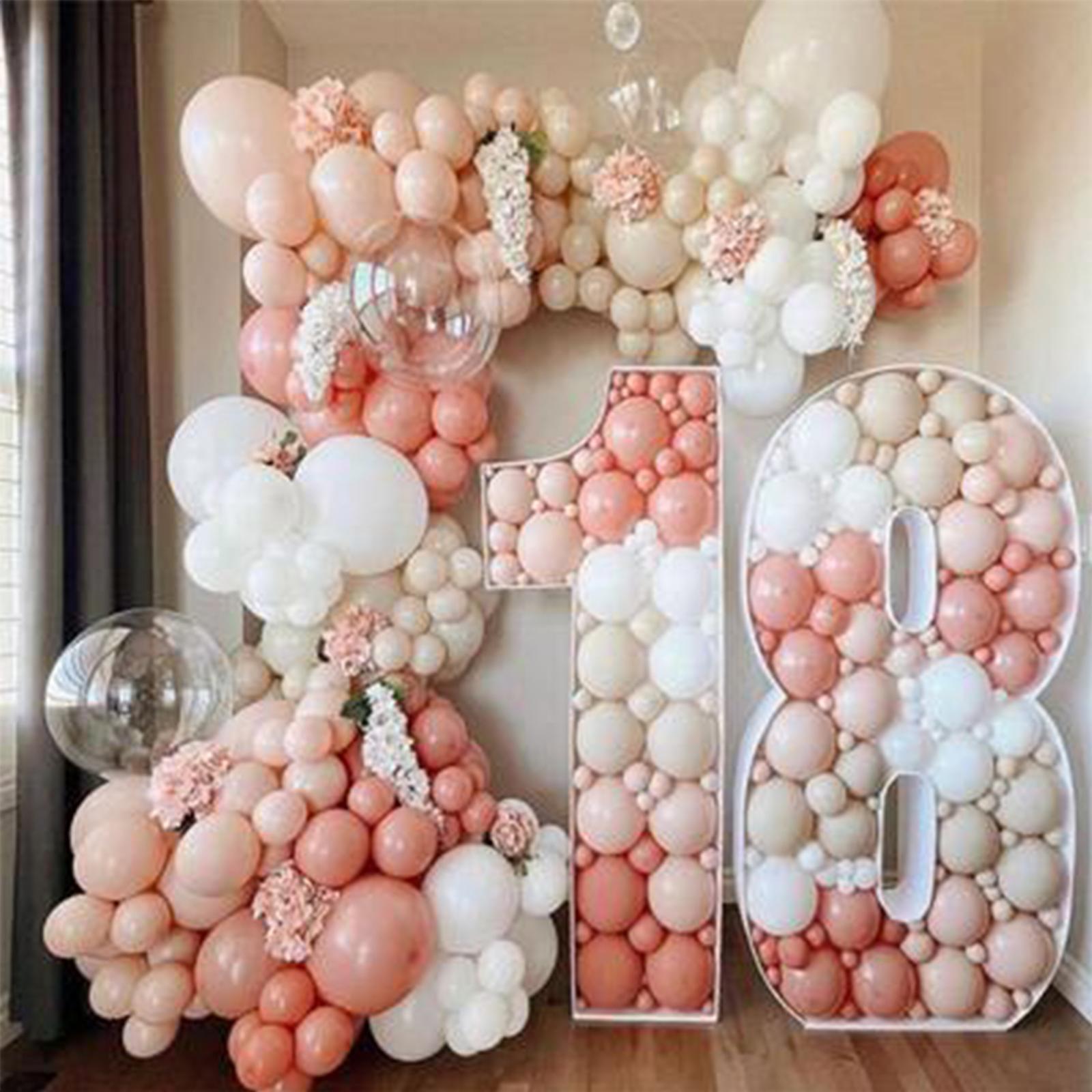 Mozaïek Ballon Frame Light Up Marquee Pre-cut Kit Number Cut-out Extra ...