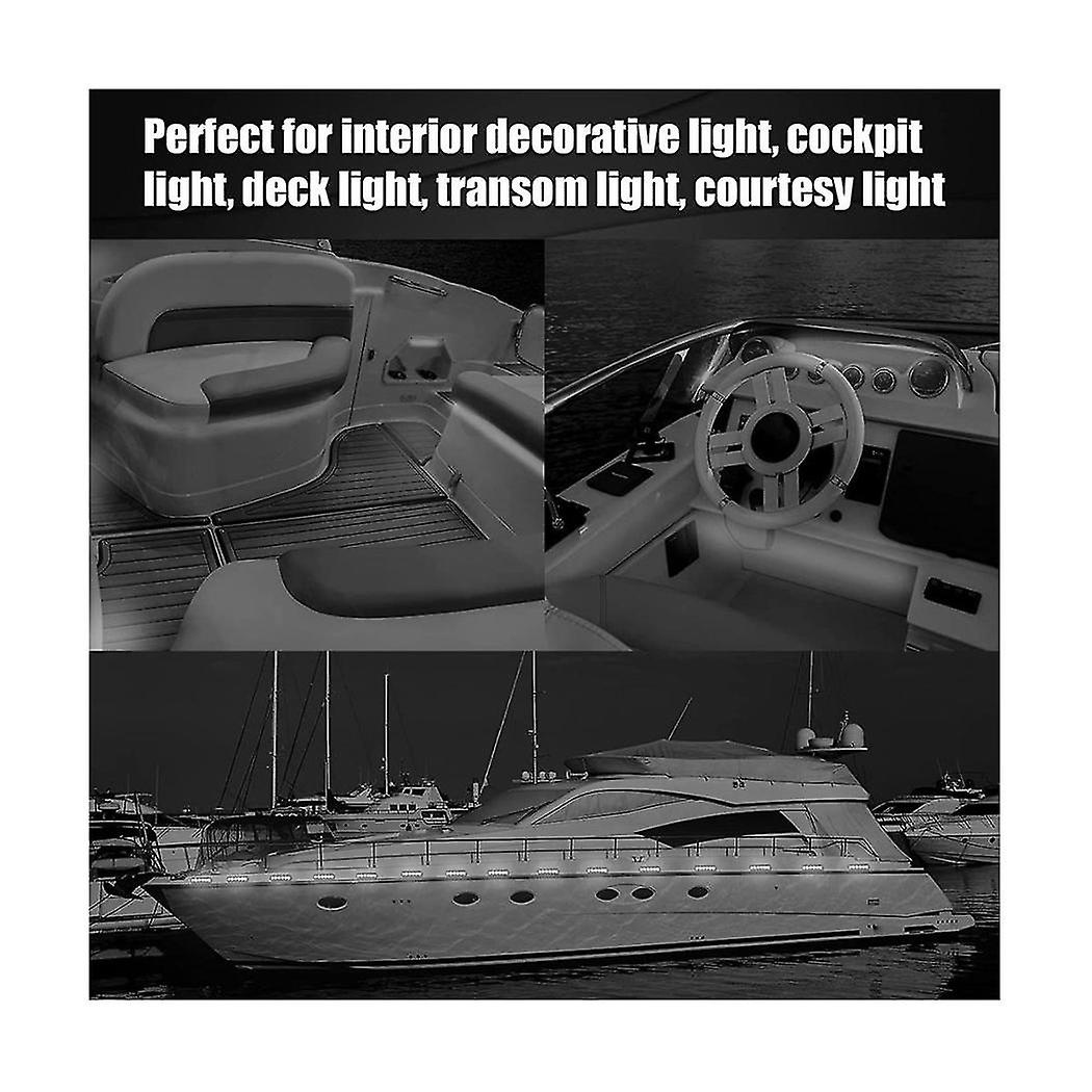 30 Pieces Led Marine Boat Lights 12v 6 Led Waterproof Marine Lights ...