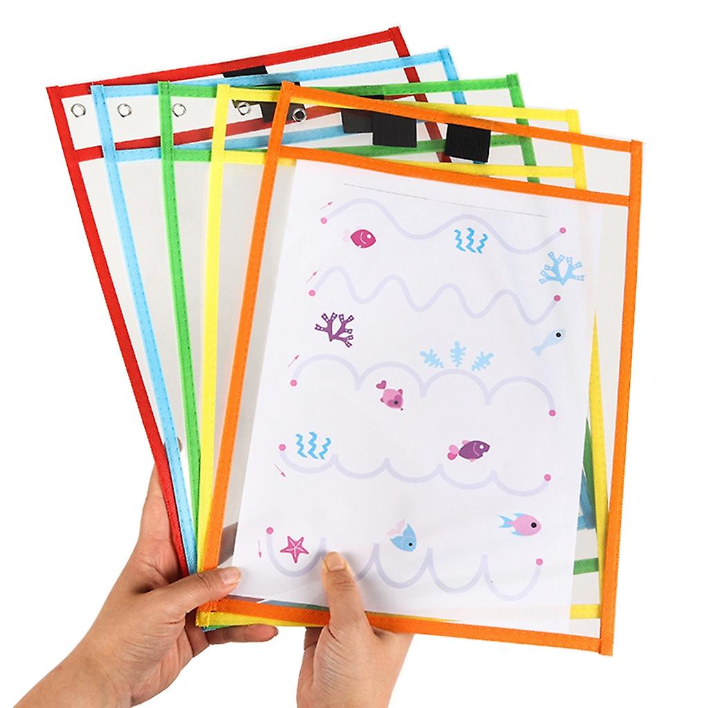 Dry Erase Pockets Reusable Dry Erase Sheets Sleeves for Work/School ...
