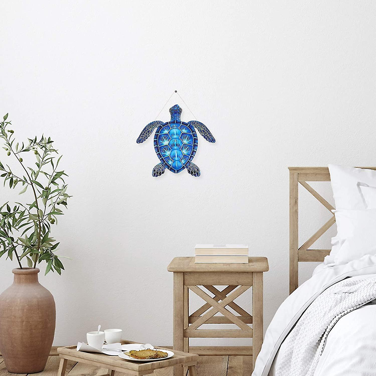 1 Pcs Metal Turtle Wall Decor Garden Nautical Coastal Ocean Sea Wall ...